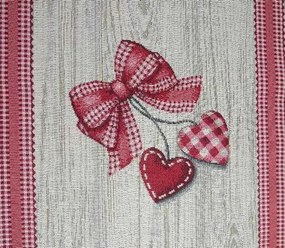 Ubrus Srdce 38 × 100 cm