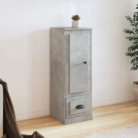 Fionshop 263905345 Skříň highboard betonově šedá 36x35,5x103,5 kompozitní
