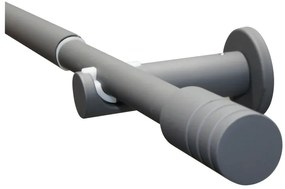 Záclonová souprava roztažitelná ELBA Válec 19/16mm 190-340cm břidlicová