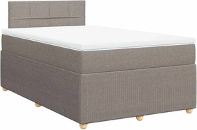 Box spring postel s matrací taupe 120x190 cm textil 3289699