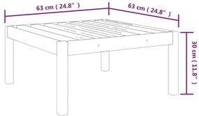 vidaXL Marketos Zahradní podnožka s poduškou masivní akáciové dřevo