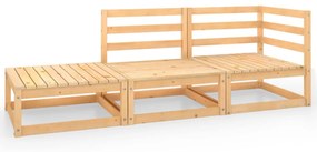 3dílná zahradní sedací souprava masivní borové dřevo,  3075469