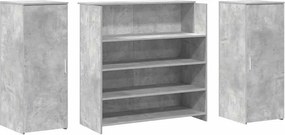 Recepční stůl betonově šedý 180x50x103,5 cm kompozitní dřevo 3324172