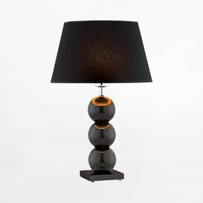 Černá stolní lampa se stínidlem FUDŻI