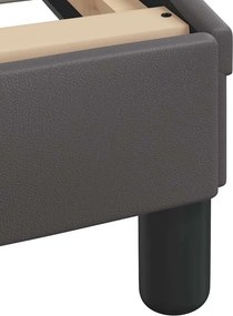 Postel s matrací Dover šedá 160 x 200 cm umělá kůže 3208440