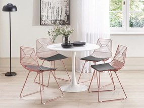 Set 2 ks jídelních židlí Bricio (růžovozlatá). 1078014