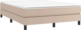 Box spring postel s matrací cappuccino 140x190 cm umělá kůže 3144260