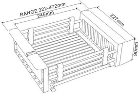Velazo Teleskopický odkapávač do dřezu - , zlatý
