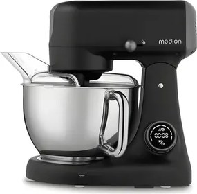Medion MD12600 černá / Kuchyňský robot / 800 W / 4,6 l / 8 rychlostí /