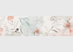 Samolepící bordura na zeď Akvarelove Květiny | 5 m x 13.8 cm | DWB8439