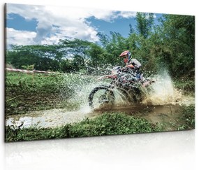 Malvis ® Obraz Zběsilý motorkář Velikost: 150x100 cm