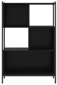 Knihovna černá 72 x 28 x 109 cm kompozitní dřevo