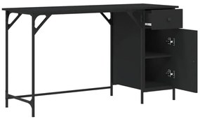 Petromila Počítačový stůl černý 131 x 48 x 75 cm kompozitní dřevo