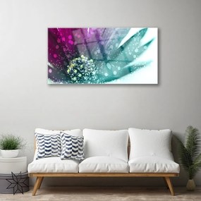 Obraz na skle Květ Rostlina Příroda Umění 140x70 cm