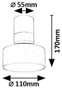 Rabalux 71326 - LED Stropní svítidlo OVIDIA LED/10W/230V 3000K bílá
