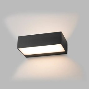 LED2 5130134 Kvader, antracitové fasádní svítidlo, 2x4,5W LED 3000K, délka 20,5cm, IP54