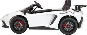 Ramiz Elektrické autíčko Lamborghini Aventador SV pro 2 děti bílé