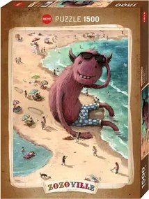HEYE Puzzle Zozoville: Lážo Plážo / 1500 dílků / 60 x 80 cm