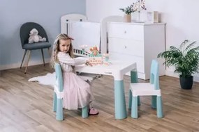 FreeON Plastový stolek s židlemi Neo bílá/šedá / od 3 do 9 let
