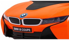 HračkyZaDobréKačky Elektrické autíčko BMW I8 LIFT oranžové
