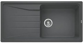 Blanco Sona XL 6 S Granitový dřez s odkapem oboustranné provedení, 100x50cm, šedá skála 519690