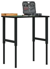 Pracovní stůl tmavě hnědý 80 x 60 x (71,5–98) cm masivní dub 3309698