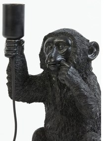 Černá stolní lampa (výška 34 cm) Monkey – Light &amp; Living