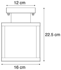 Průmyslové chytré venkovní stropní svítidlo černé vč. ST64 Wifi - Rotterdam