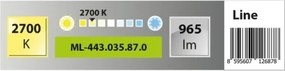 Kuchyňské LED svítidlo McLED Line 11W teplá bílá 2700K ML-443.035.87.0