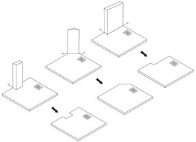 Rea Magnum White, SMC sprchová vanička 100x80x2, 5 cm, bílá, REA-K3335