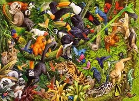 Ravensburger Deštný prales - 200 dílků / od 8 let