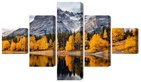 Vícedílný obraz Národní Park Banff V Kanadě Nedostatek Nedostatek Plátno Canvas 200x120