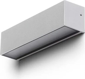 RED R13527 CAMARGUE nástěnná stříbrnošedá satinované sklo 230V LED 6W IP65 3000K - RED - DESIGN RENDL