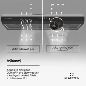 Klarstein Contempo 90 podvěsná digestoř