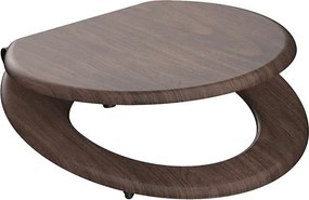 Eisl Sanitär WC prkénko MDF Soft Close Dark Wood 80193