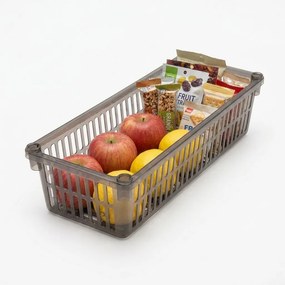 Orion Úložný koš, box a organizér extra hluboký 50cm x 20cm INVA, kouřový