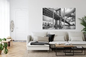Vícedílný obraz Manhattan Bridge V New Yorku Nedostatek Nedostatek Plátno Canvas 150x100