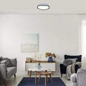 Rabalux Šedé stropní LED svítidlo Israh 380mm 24W 71250