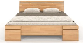 Buková postel Sparta - zvýšená   , Buk přírodní, 200x200 cm