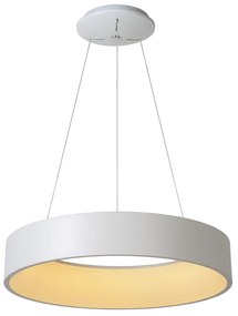 Lucide 46400/42/31 závěsné LED svítidlo Talowe bílé, 39W, 3000K, ø60cm