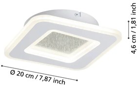 Eglo 901233 - LED Nástěnné svítidlo MACCHIONI LED/12W/230V 4000K bílá