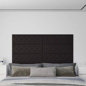 vidaXL Nástěnné panely 12 ks 90 x 30 cm umělá kůže 3,24 m² [344002] Barva: Černá