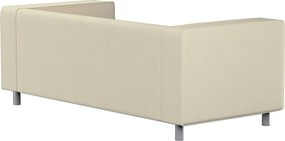 Potah na pohovku IKEA  Klippan 2-místná barva krémová látka lesklé, pletený vzor