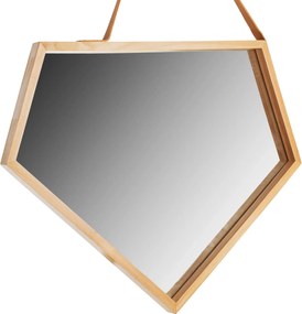 Tutumi Dřevěné asymetrické zrcadlo 49x55 cm HOM-08889