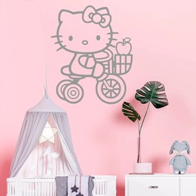 Živá Zeď Samolepka na zeď Kočička Hello Kitty Barva: černá