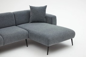 Hanah Home Rohová pohovka SIDE šedá pravá 252 cm