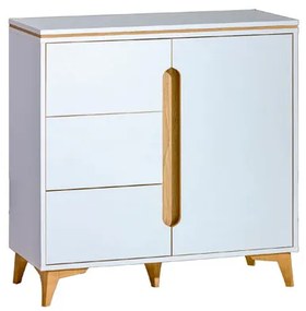 Komoda GAPPA 07 Bílá + jasan horský