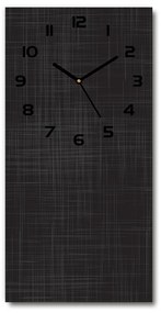 Wallmuralia Nástěnné hodiny tiché Lněná tekstura 30x60 cm