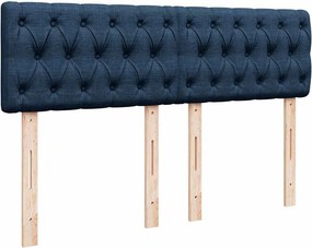 Box spring postel s matrací modrá 140x200 cm textil 3287104