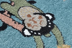 Dywany Łuszczów Dětský kusový koberec Fun Route Street animals blue ROZMĚR: 160x220